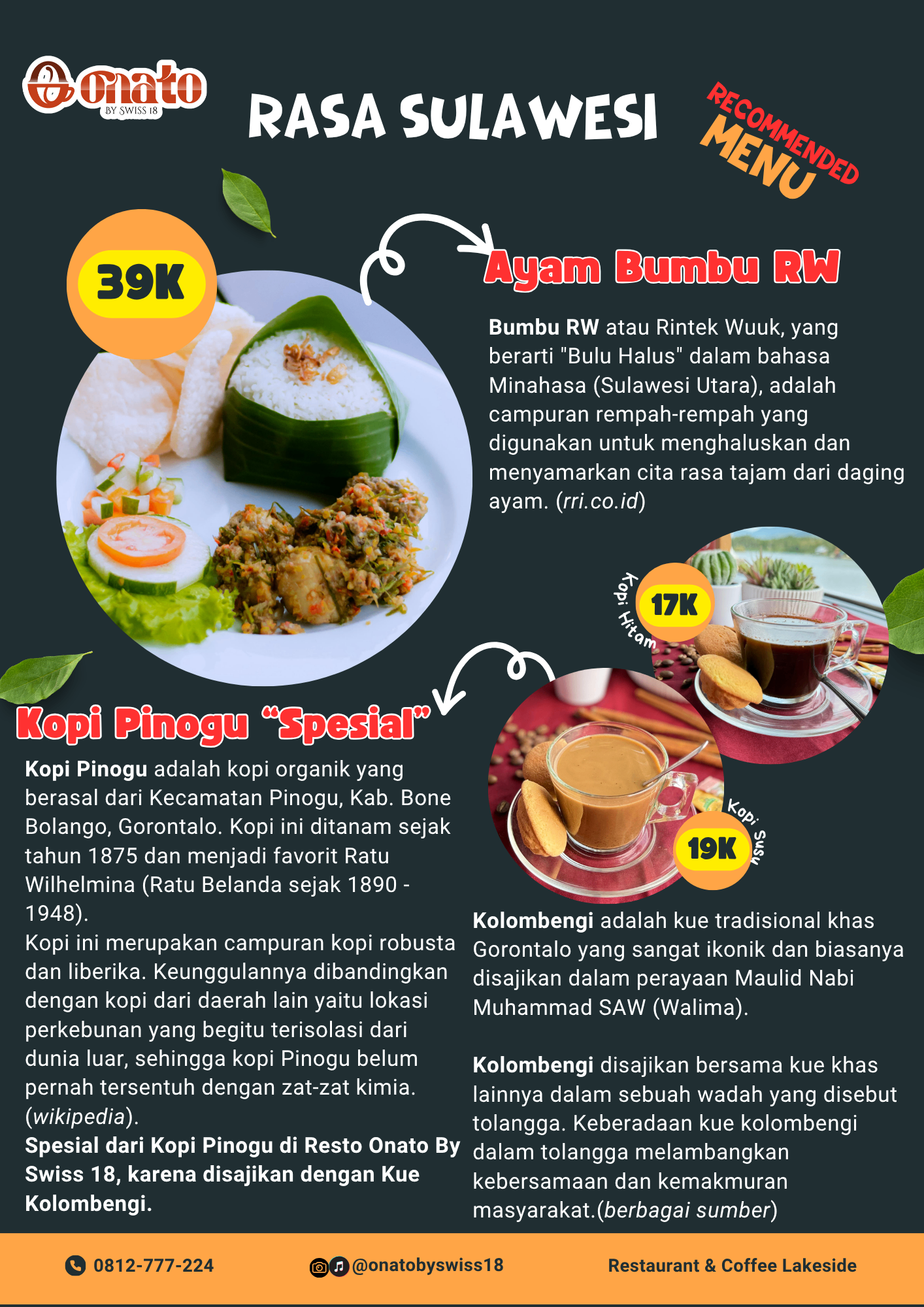 Menu Onato Resto