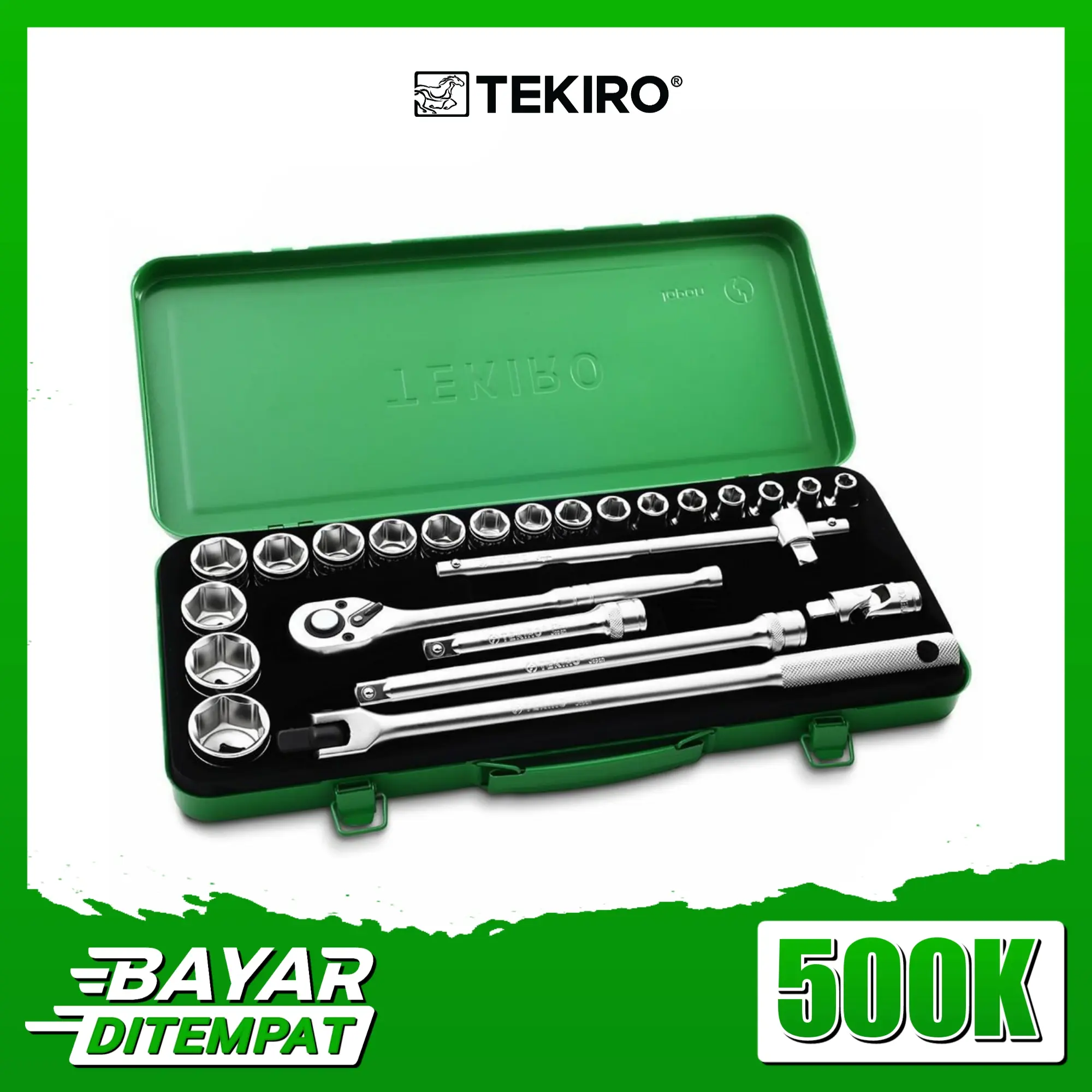 TEKIRO 24PCS 12PT SET 8-32MM BOX BESI