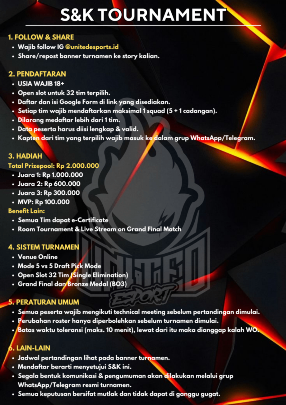 UNITED ESPORT MLBB TOURNAMENT